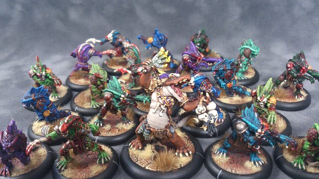 Gatorman Bokor and Bog Trog Swamp Shamblers – Aella13 Miniatures Painting